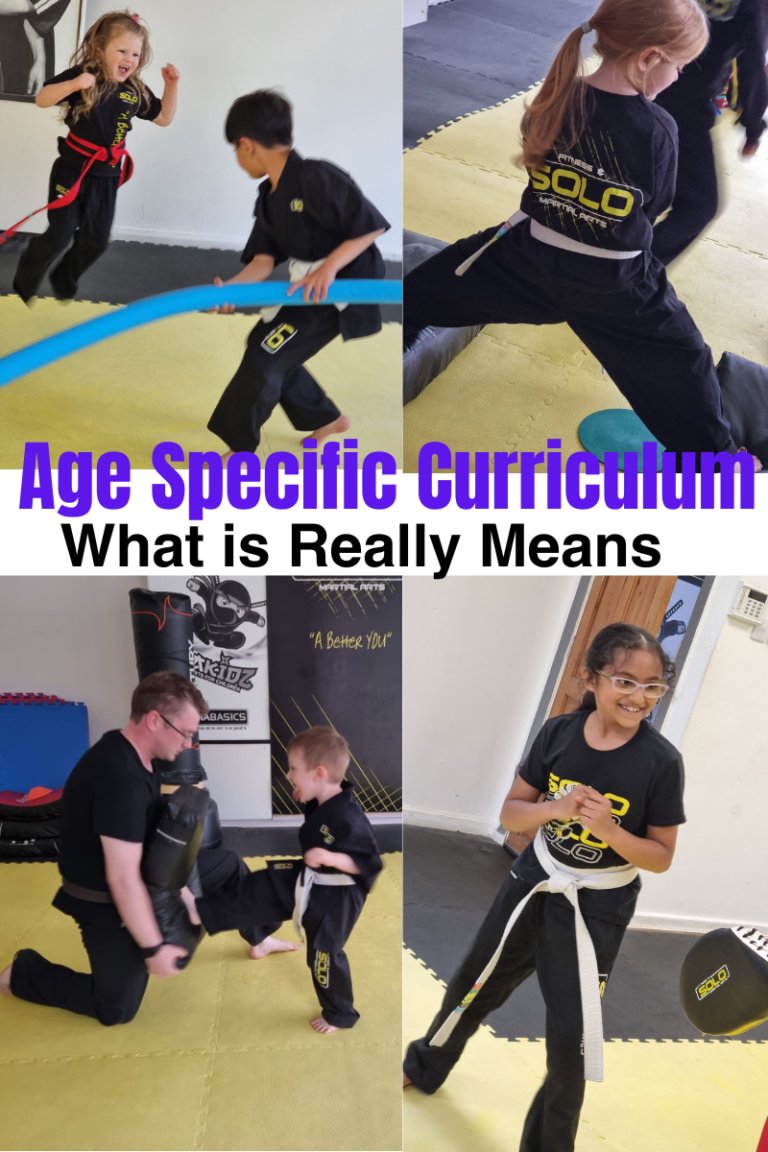 Age-Specific Curriculum - What It Really Means - Solo Martial Arts